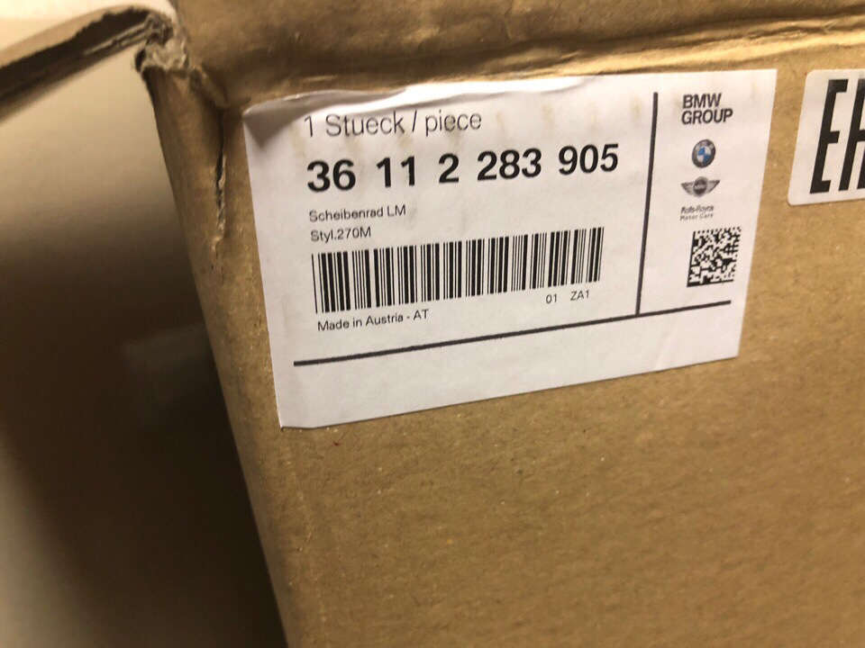 Комплект зимних колес — BMW 3 series (F30), 2 л, 2018 года | колёсные ...