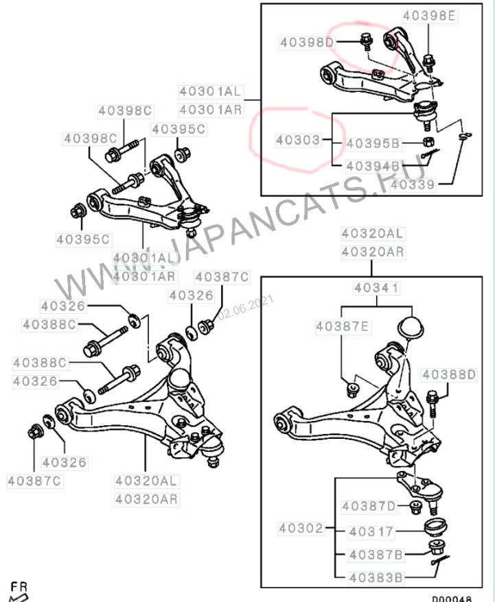 Замена верхних шаровых опор. — Mitsubishi Pajero (4G), 3 л, 2021 года ...