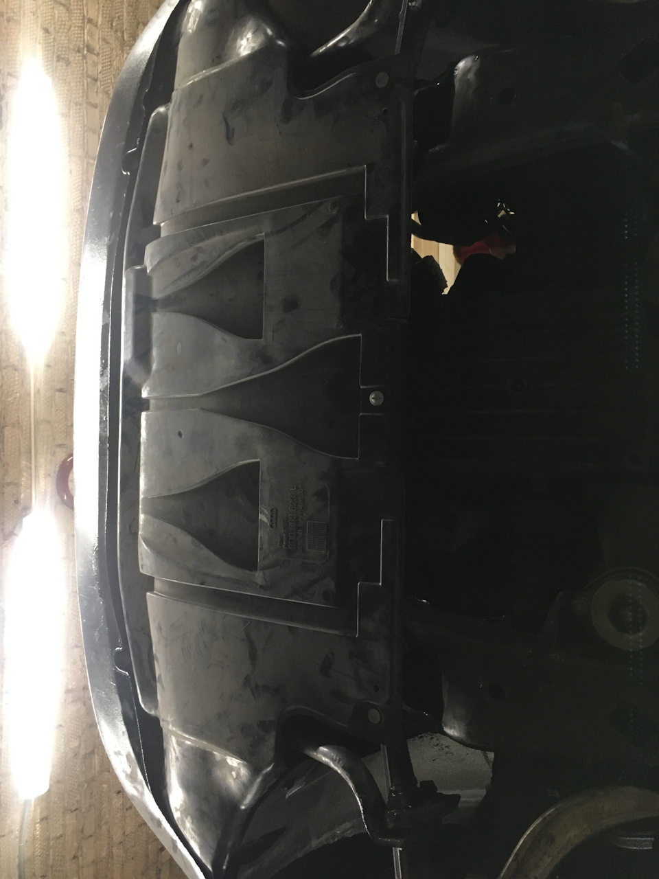 Установка оригинальной защиты — Audi A4 (B5), 1,8 л, 1998 года ...