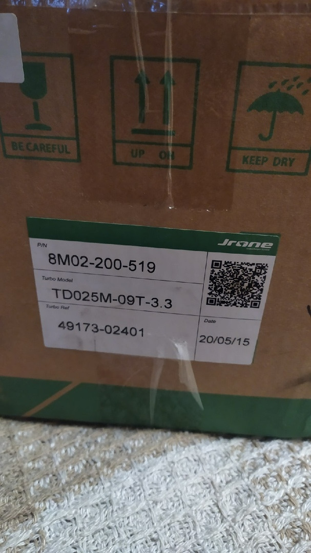 Замена турбины D4EA, Jrone 8M02-200-519 — Hyundai Tucson (JM), 2 л ...