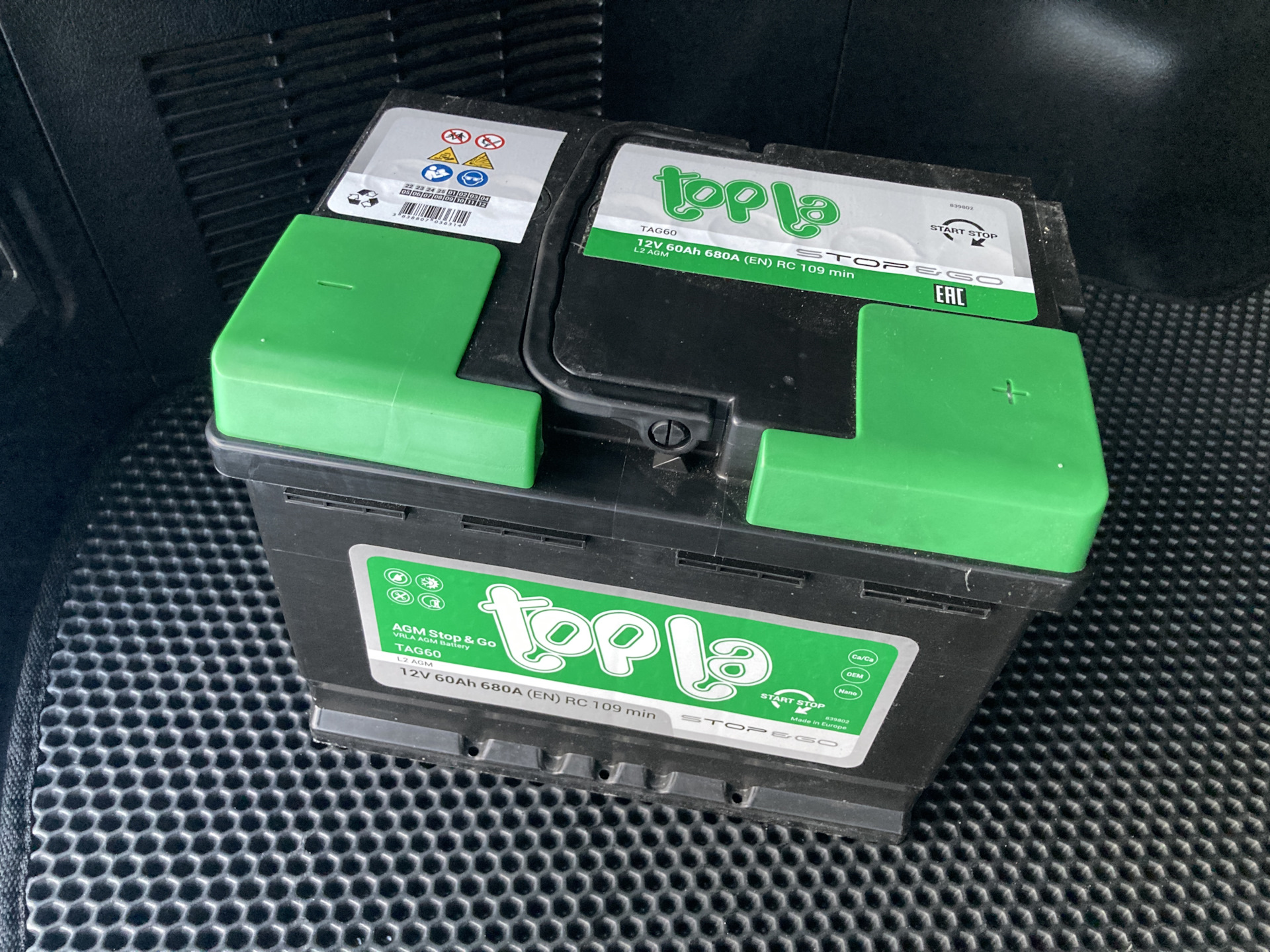 Аккумулятор TOPLA (TAG60) и зимние резинки стеклоочистителя LUNX ...