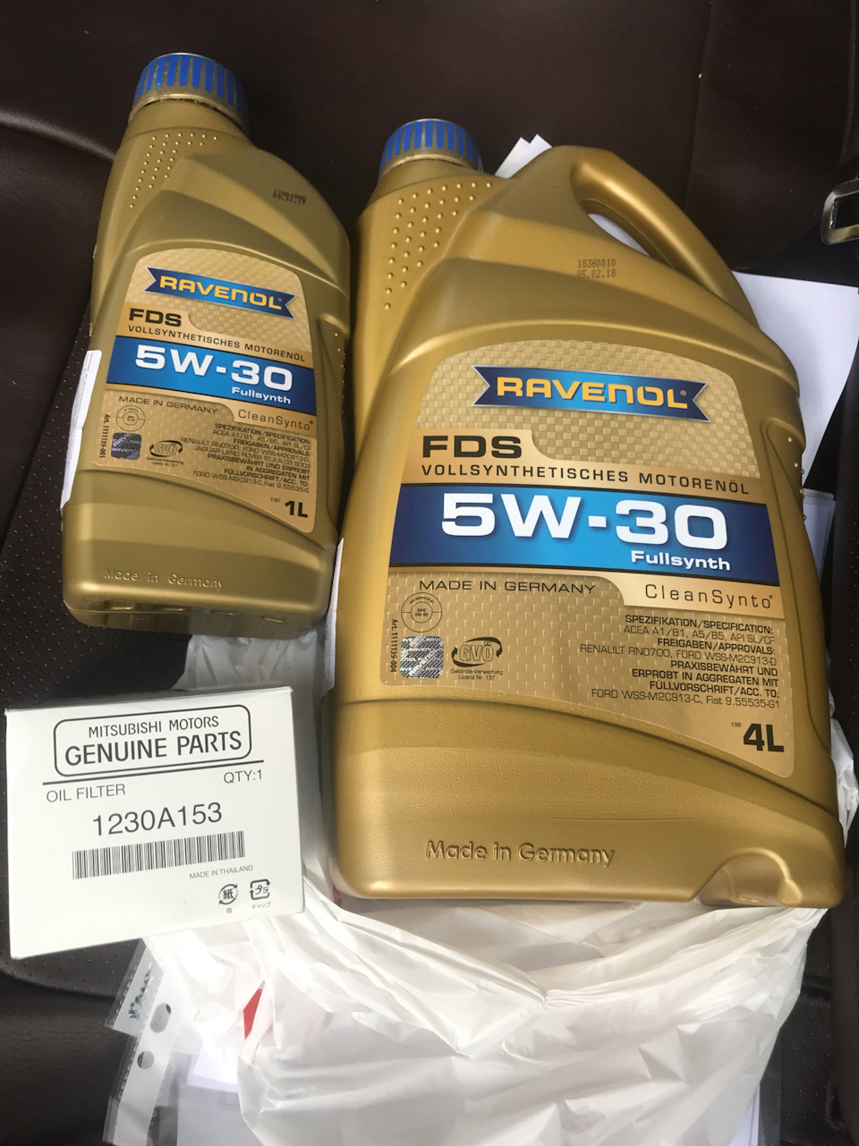 Очередная замена масла — Mitsubishi Outlander (1G), 2,4 л, 2006 года ...