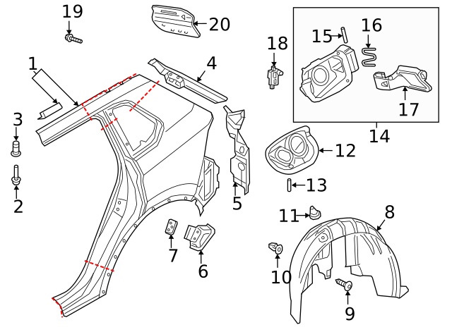 8V0862159A Механизм открывания лючка бензобака VAG | Запчасти на DRIVE2