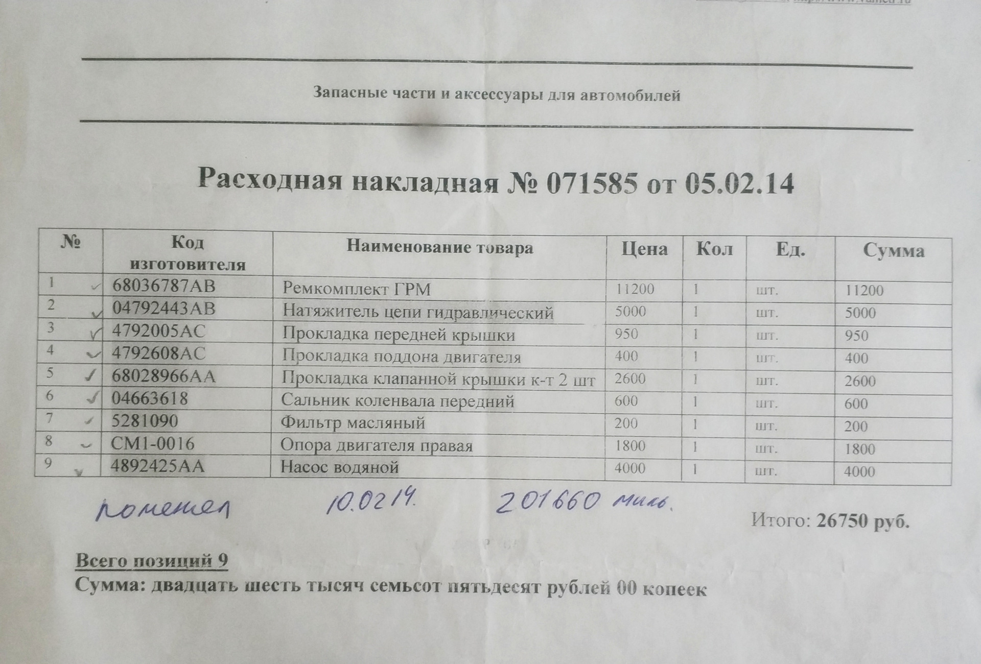 Сколько ходит помпа Chrysler 2.7 — Chrysler Sebring (2G), 2,7 л, 2002 ...