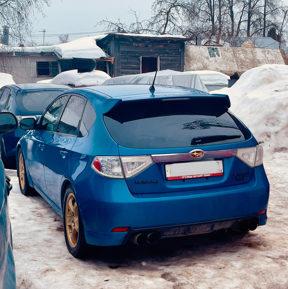 Момент прощания — Subaru Impreza WRX (GH/GE/GV/GR), 2,5 л, 2008 года ...