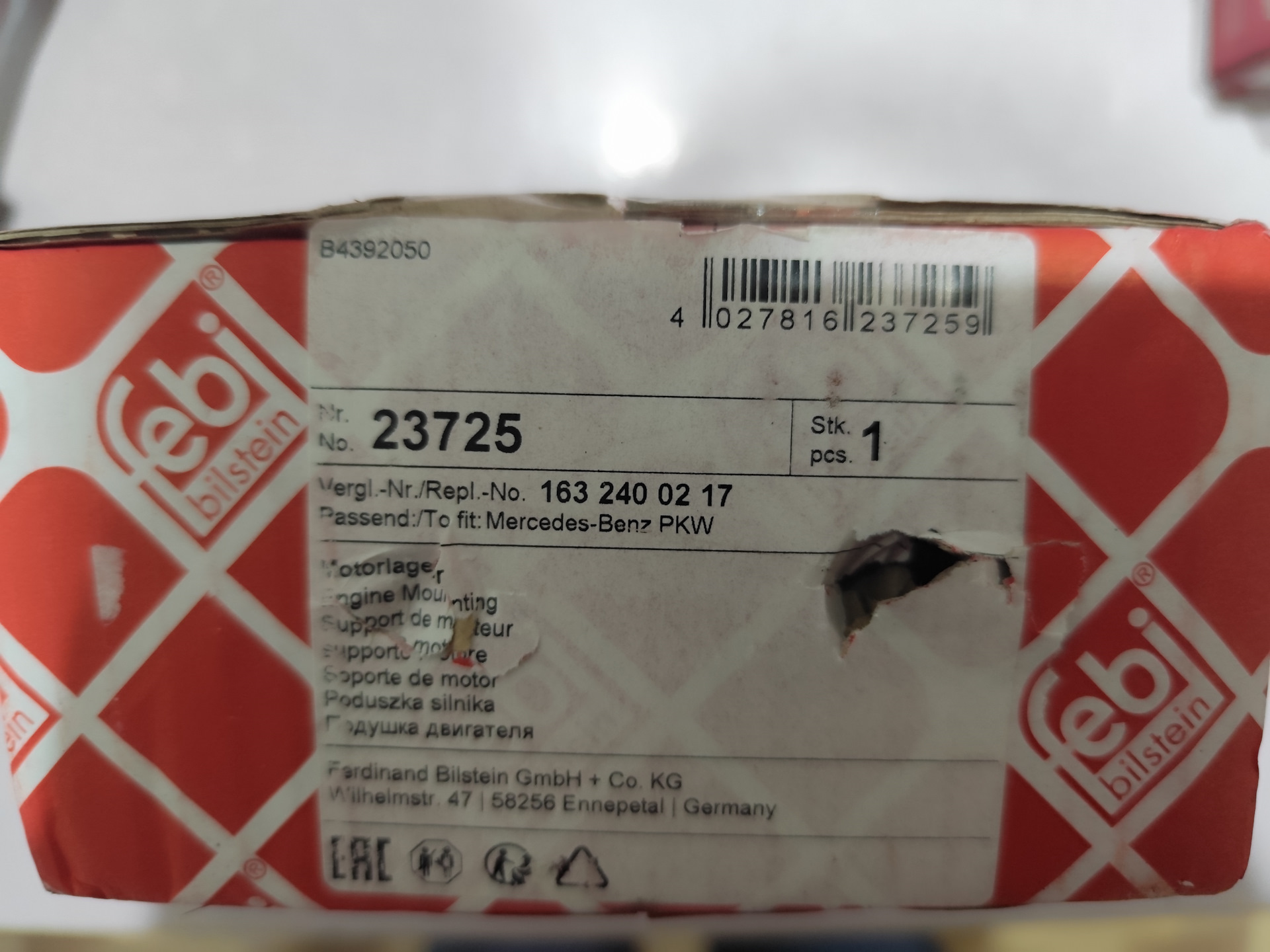 Замена правой подушки двигателя — Mercedes-Benz M-Class (W163), 3,5 л ...