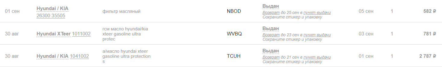 ТО-175 — KIA Sorento (2G), 2,4 л, 2011 года | плановое ТО | DRIVE2