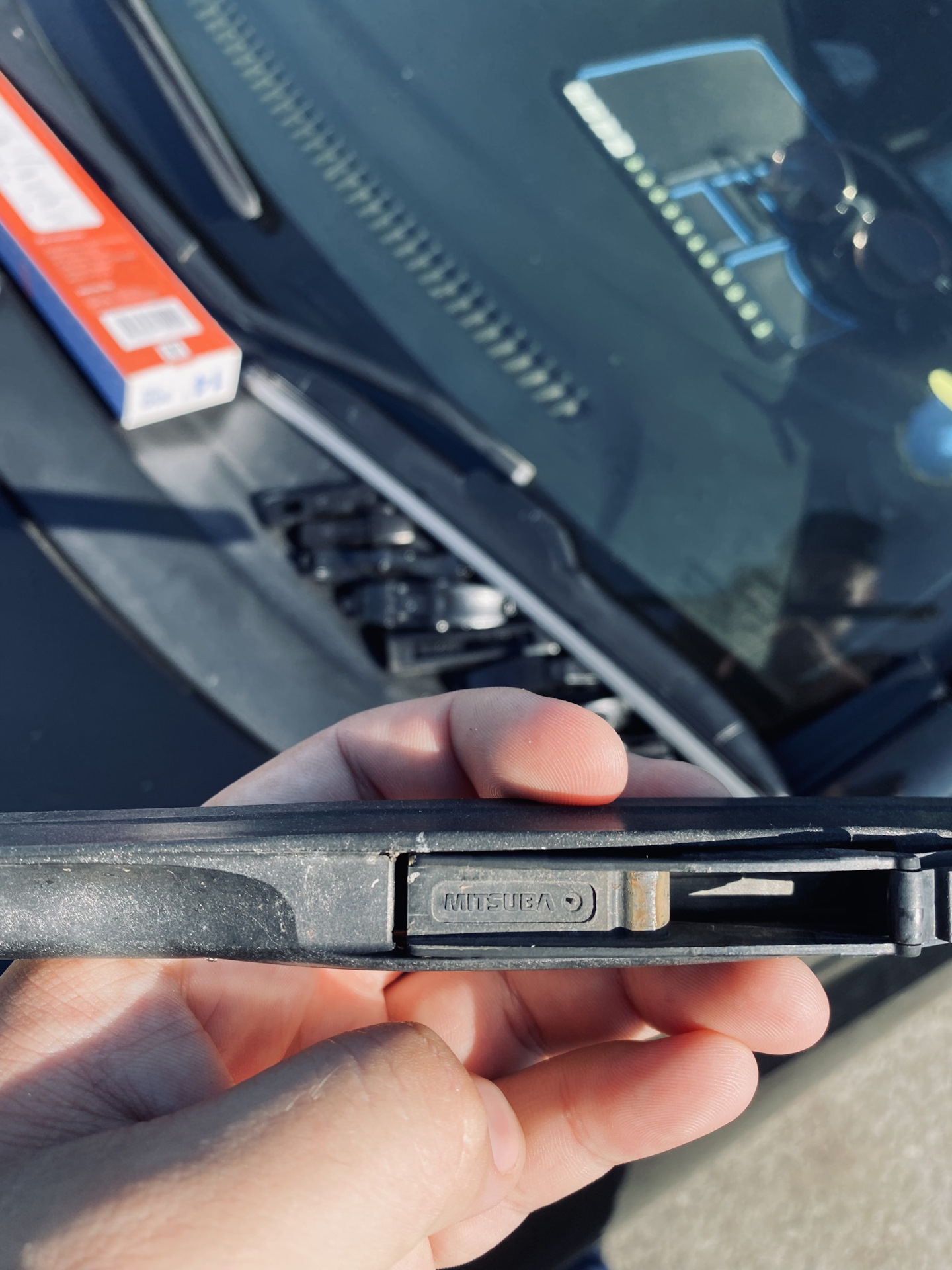 Комплект гибридных щеток стеклоочистителя фирмы Double Force на Honda Airwave, Fit — Honda ...