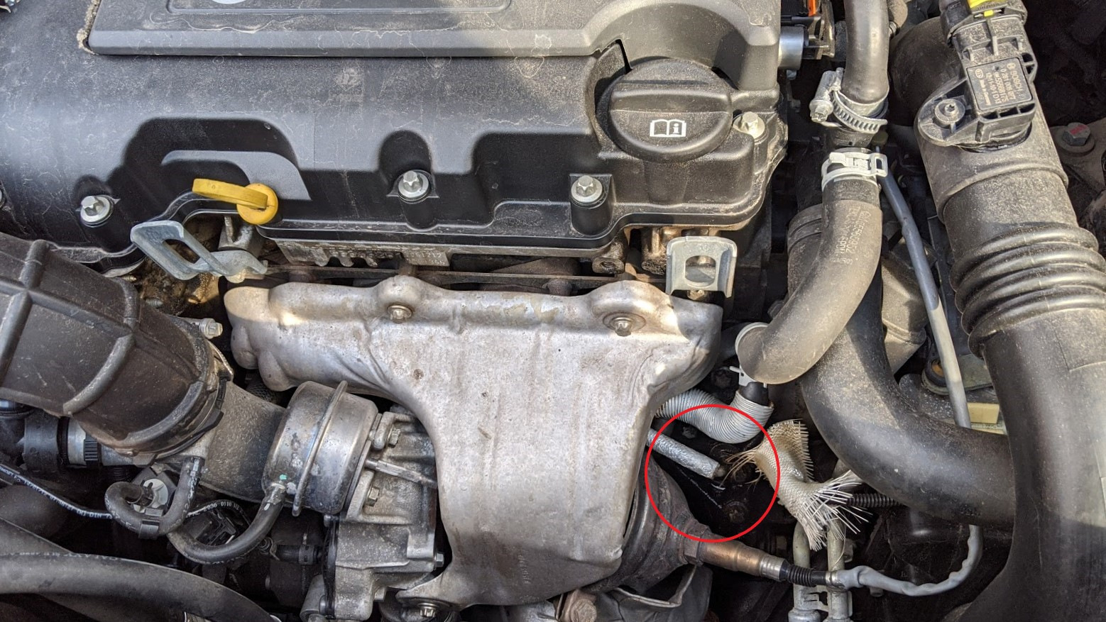 Течь масла — Opel Zafira Tourer, 1,4 л, 2013 года | визит на сервис ...