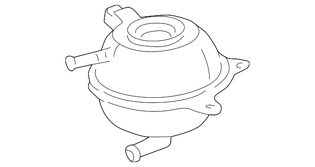 1H0121407C Компенсационный бак, охлаждающая жидкость VAG | Запчасти на ...