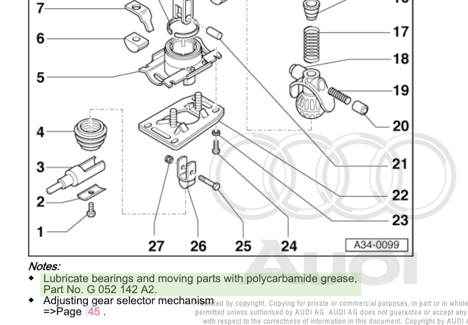 G052142A2 Смазка пласт. из полимочевины VAG | Запчасти на DRIVE2