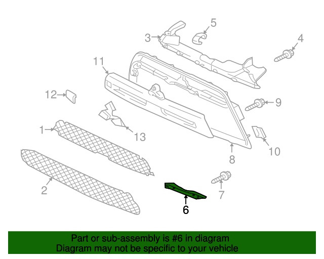 5379A173 COVER, FR BUMPER GRILLE КРЫШКА РЕШЕТКИ ПЕРЕДНЕГО БАМ ...