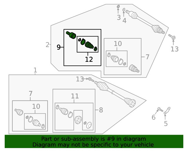 5Q0498103EX Cv Joint Kit VAG | Запчасти на DRIVE2