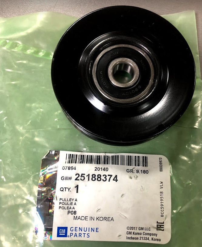 25188374 Натяжной ролик, поликлиновой ремень GM | Запчасти на DRIVE2