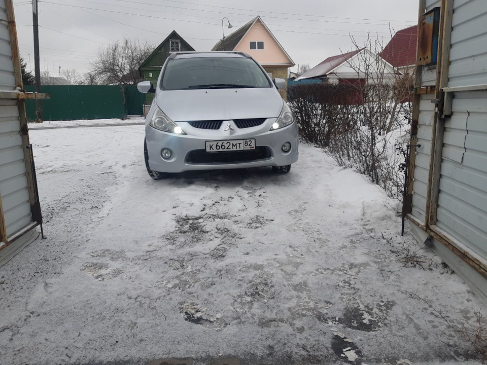 дхо в поворотники ГРАНДИС — Mitsubishi Grandis, 2,4 л, 2008 года ...