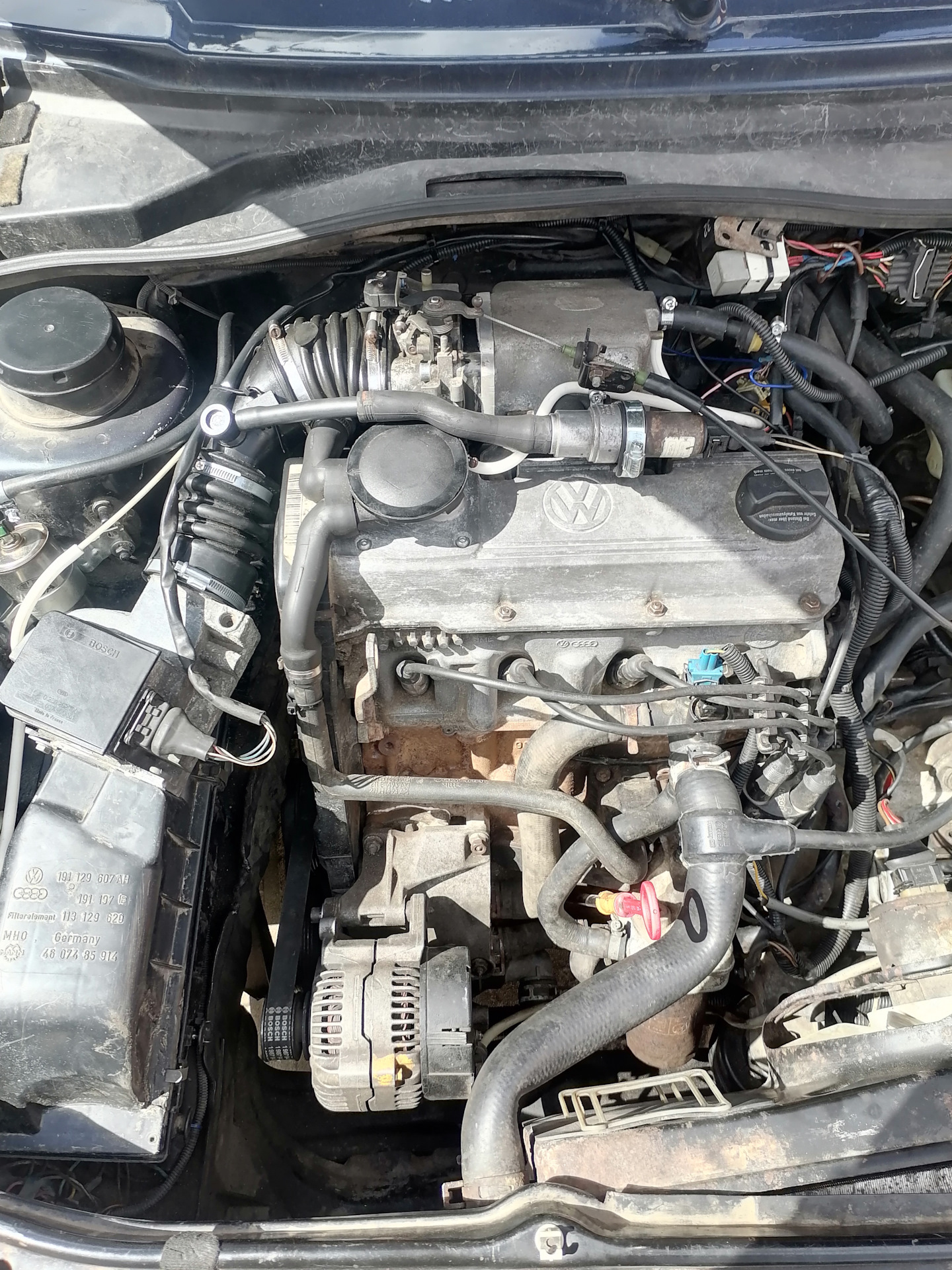 AGG двигать и система с Pf — Volkswagen Golf Mk2, 2 л, 1989 года ...