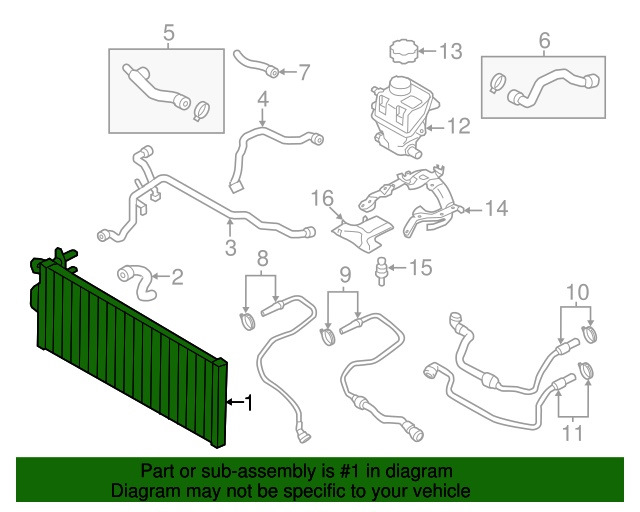 17117570094 радиатор водяного охлаждения BMW | Запчасти на DRIVE2