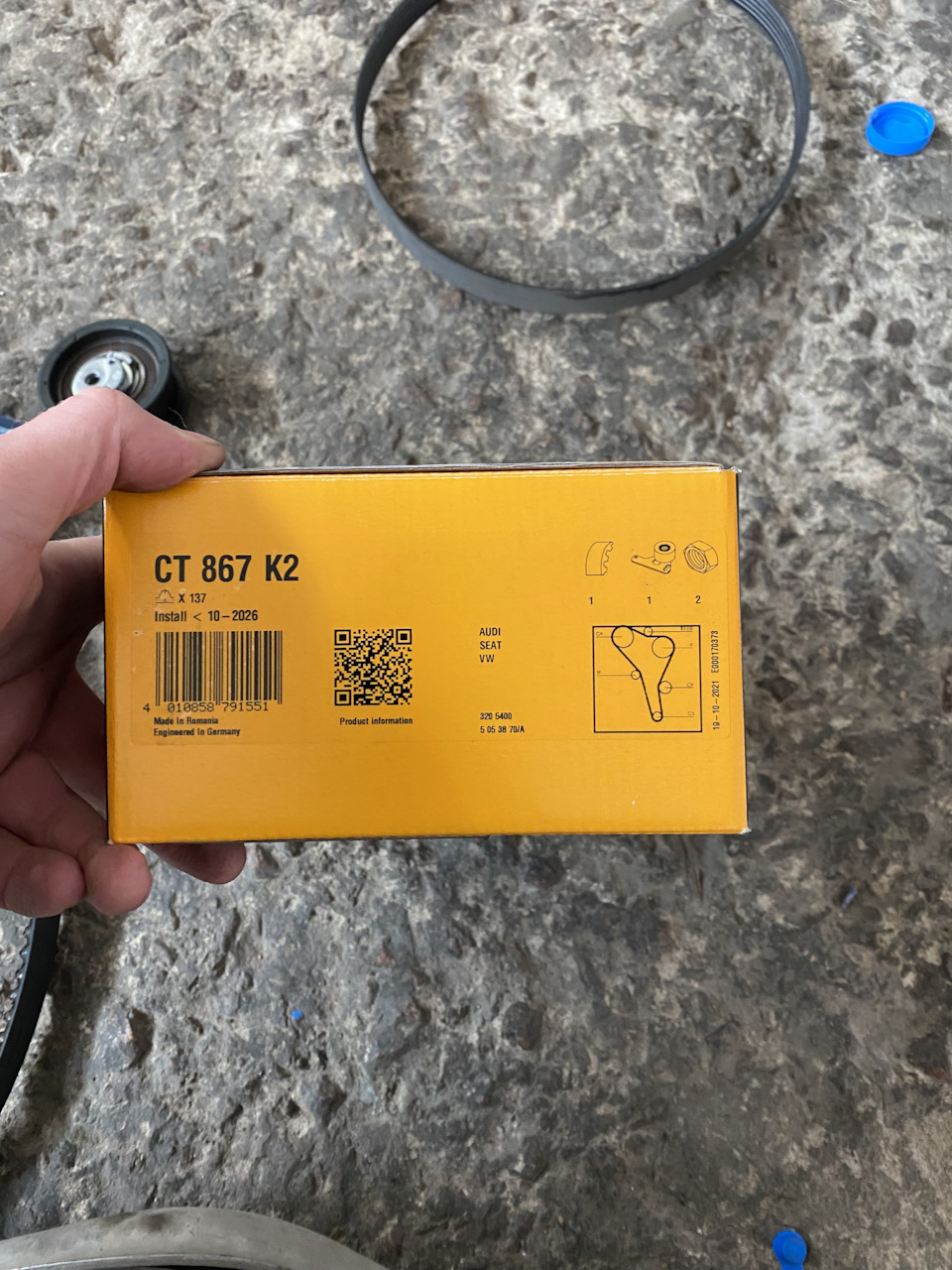 CT867K2 Комплект ремня ГРМ CONTITECH | Запчасти на DRIVE2