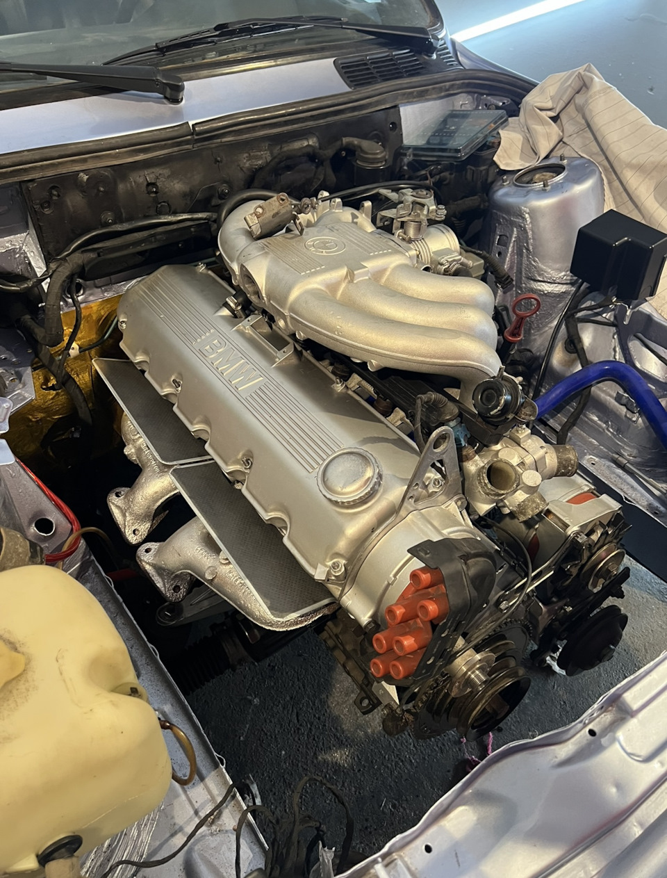 Этап 18 первый запуск двигателя, сборка охлаждение, выхлоп, мелкие ...