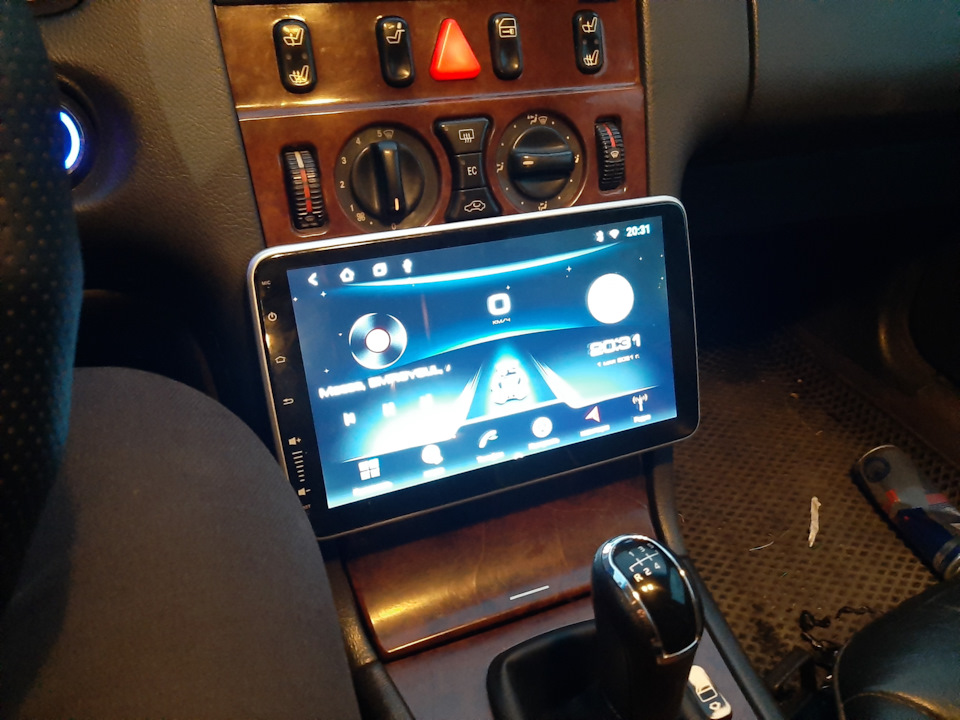 Рамка центральной консоли под 2dib магнитолу — Mercedes-Benz E-Class (W210), 2,3 л, 1996 года ...