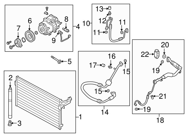 976743M001 Клапан контроля системы кондиционирования KIA HYUNDAI ...