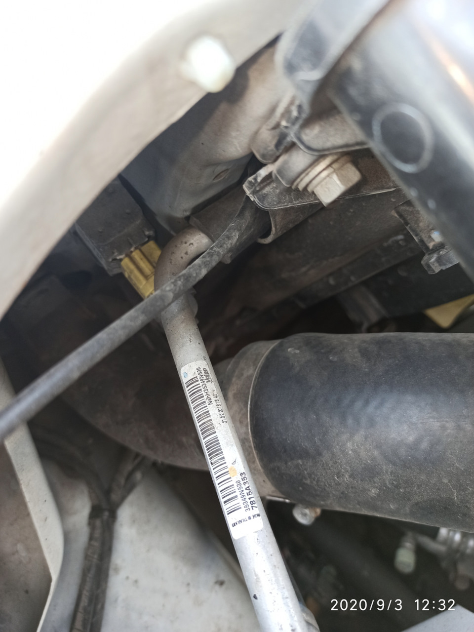 7815A353 Шланг отводной компрессора кондиционера Mitsubishi | Запчасти ...