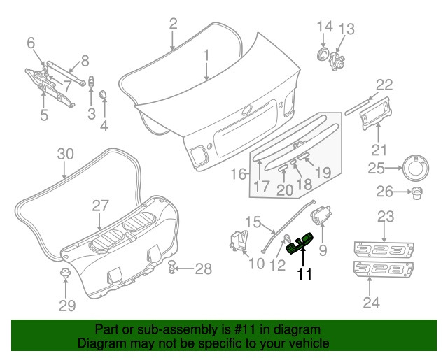 51247840618 Скоба замка BMW | Запчасти на DRIVE2
