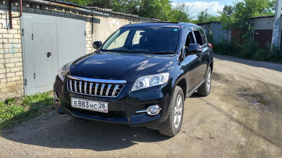 Замена декоративных молдингов на ветровиках — Toyota Vanguard, 2,4 л ...