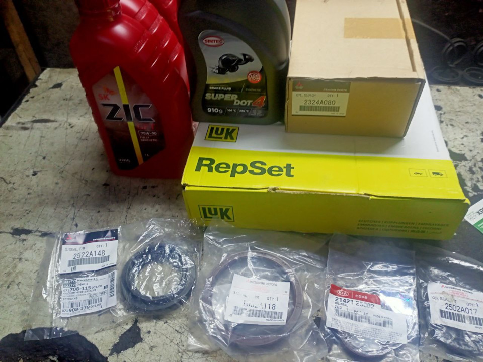 Замена сцпления и … замена коробки — Mitsubishi Lancer X, 2,4 л, 2008 ...