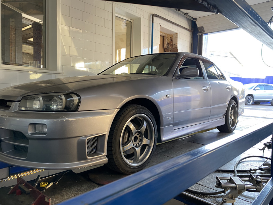 Первый выезд после сборки на развал) Джип рулит — Nissan Skyline (R34), 2,5 л, 1998 года | визит ...