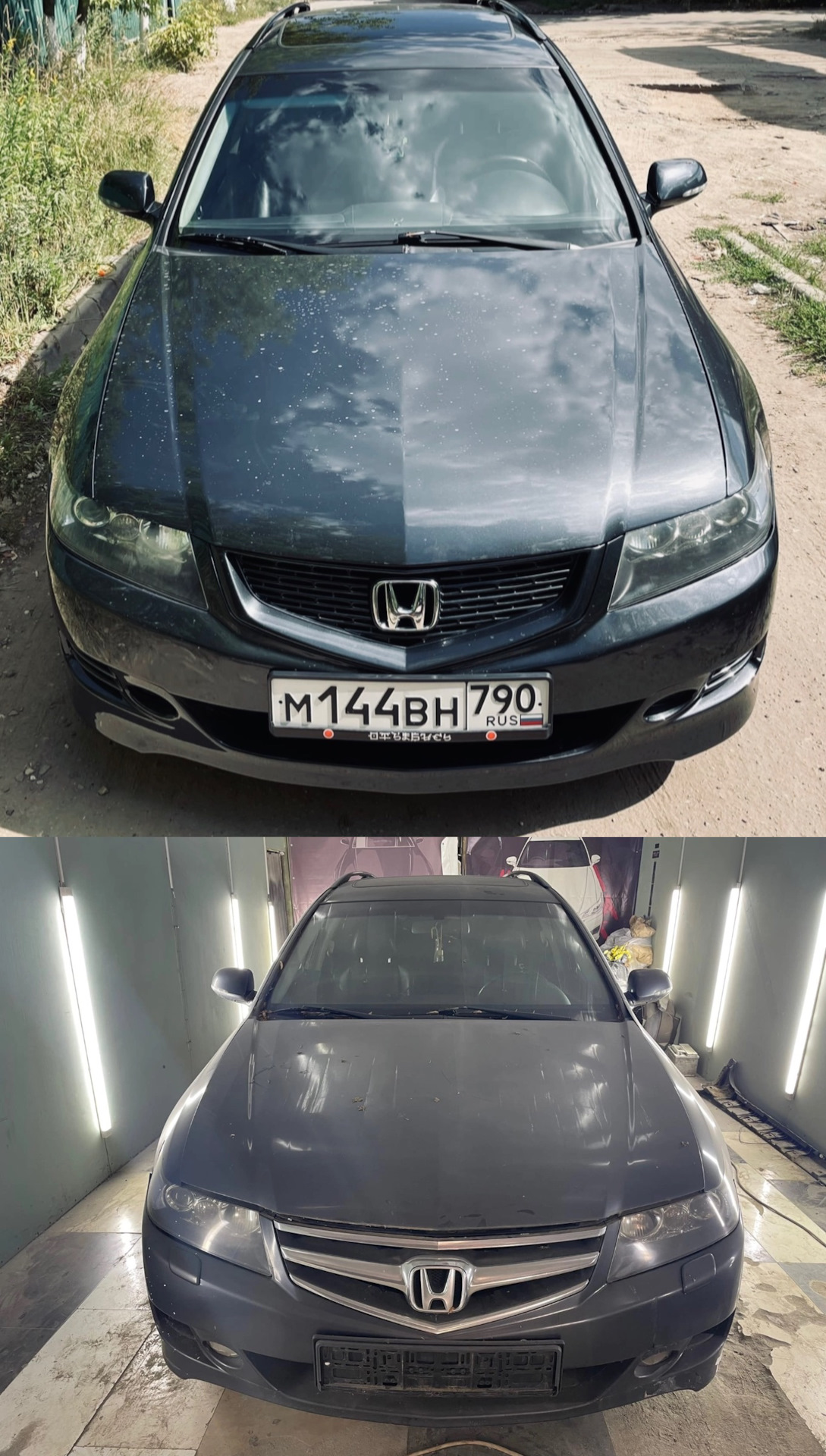 До и после покраски, фотоотчет — Honda Accord (7G), 2,4 л, 2007 года | кузовной ремонт | DRIVE2