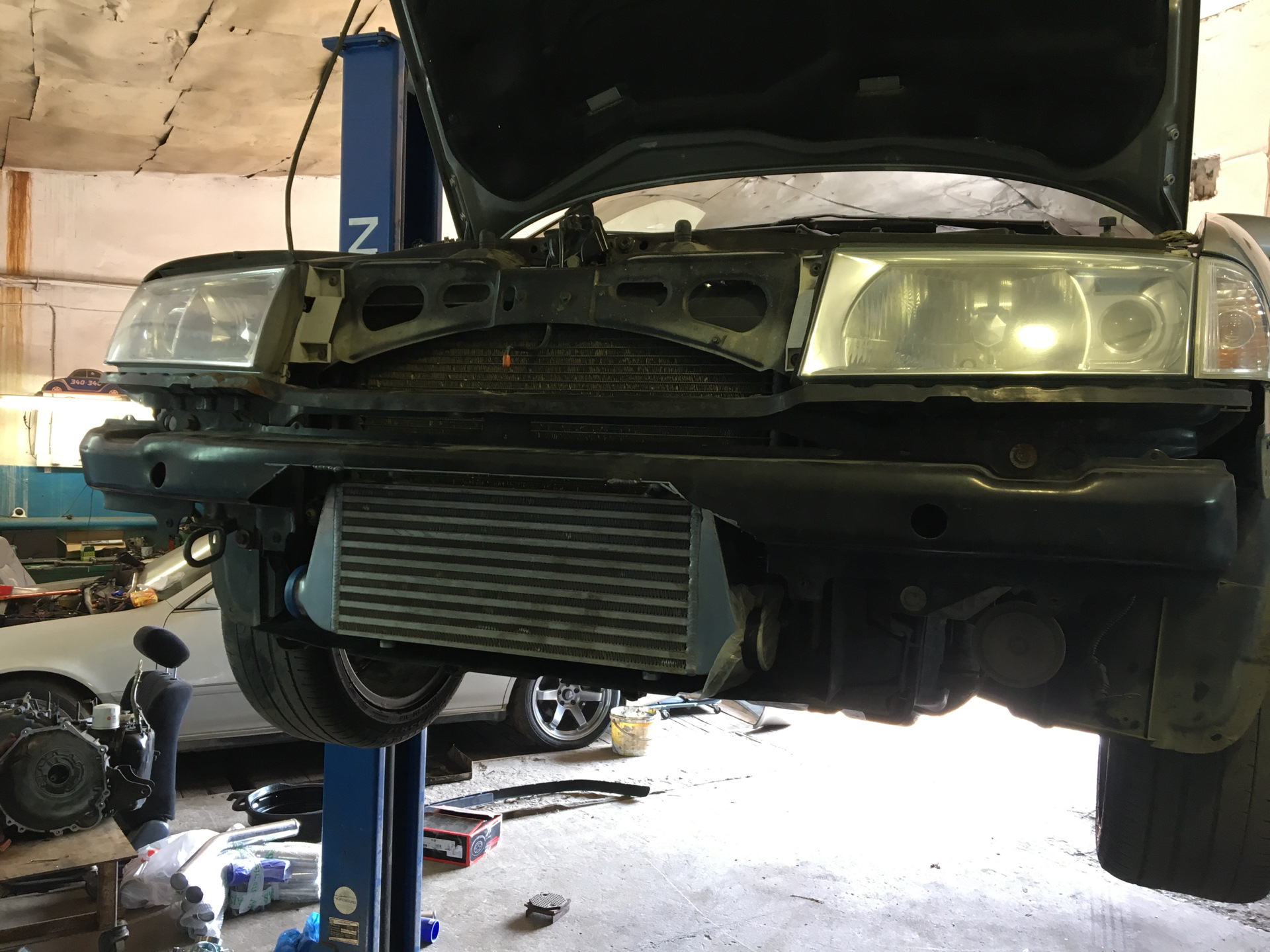 Фронтальный интеркулер. Готово! — Skoda Octavia A4 Mk1, 1,8 л, 2009 ...