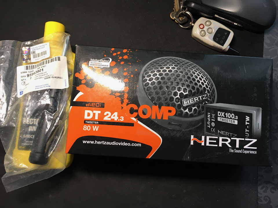 Hertz DT 24.3 в штатные места — Chevrolet Lacetti 5D, 1,4 л, 2004 года | автозвук | DRIVE2