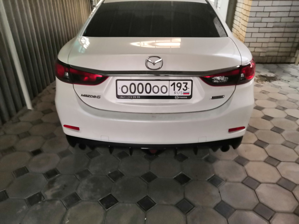 Покраска и установка диффузора от MV tuning — Mazda 6 (3G) GJ, 2 л ...