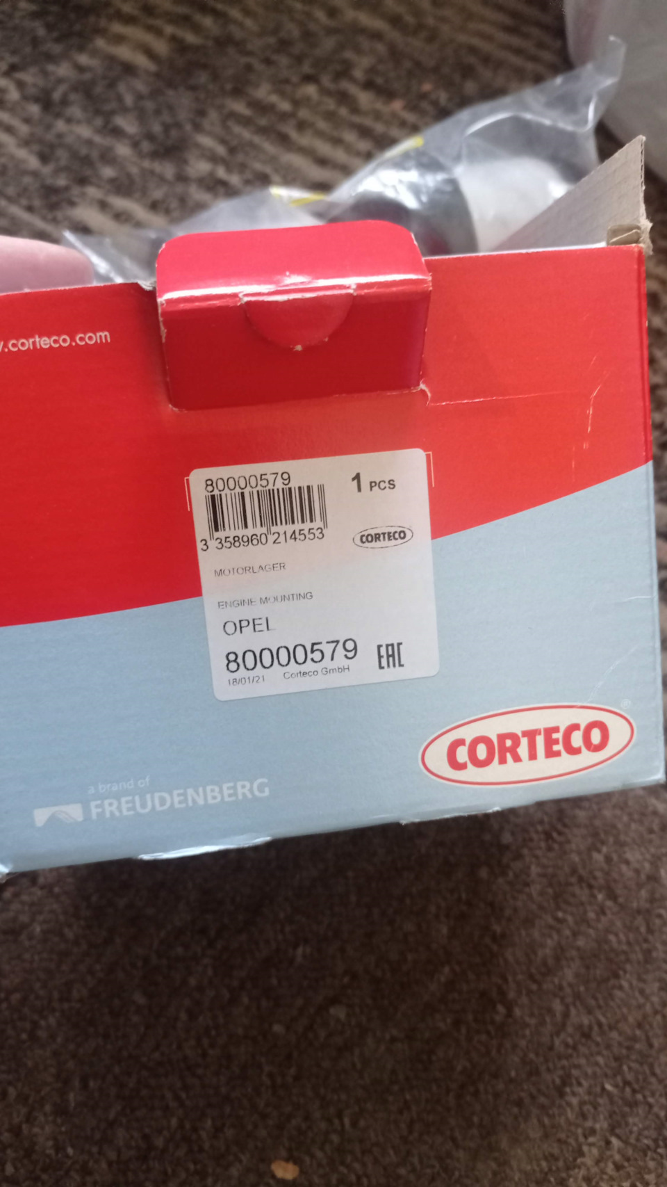 80000579 Подвеска, автоматическая коробка передач CORTECO | Запчасти на ...