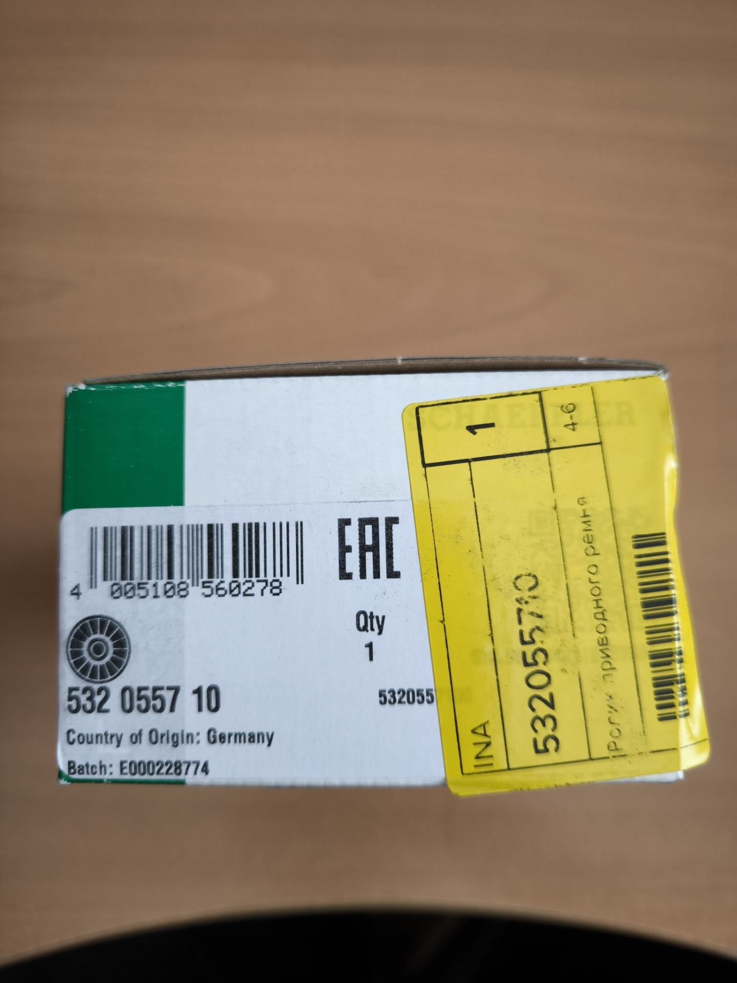 Ролик натяжителя INA 532055710 — Toyota RAV4 (5G), 2,5 л, 2020 года ...