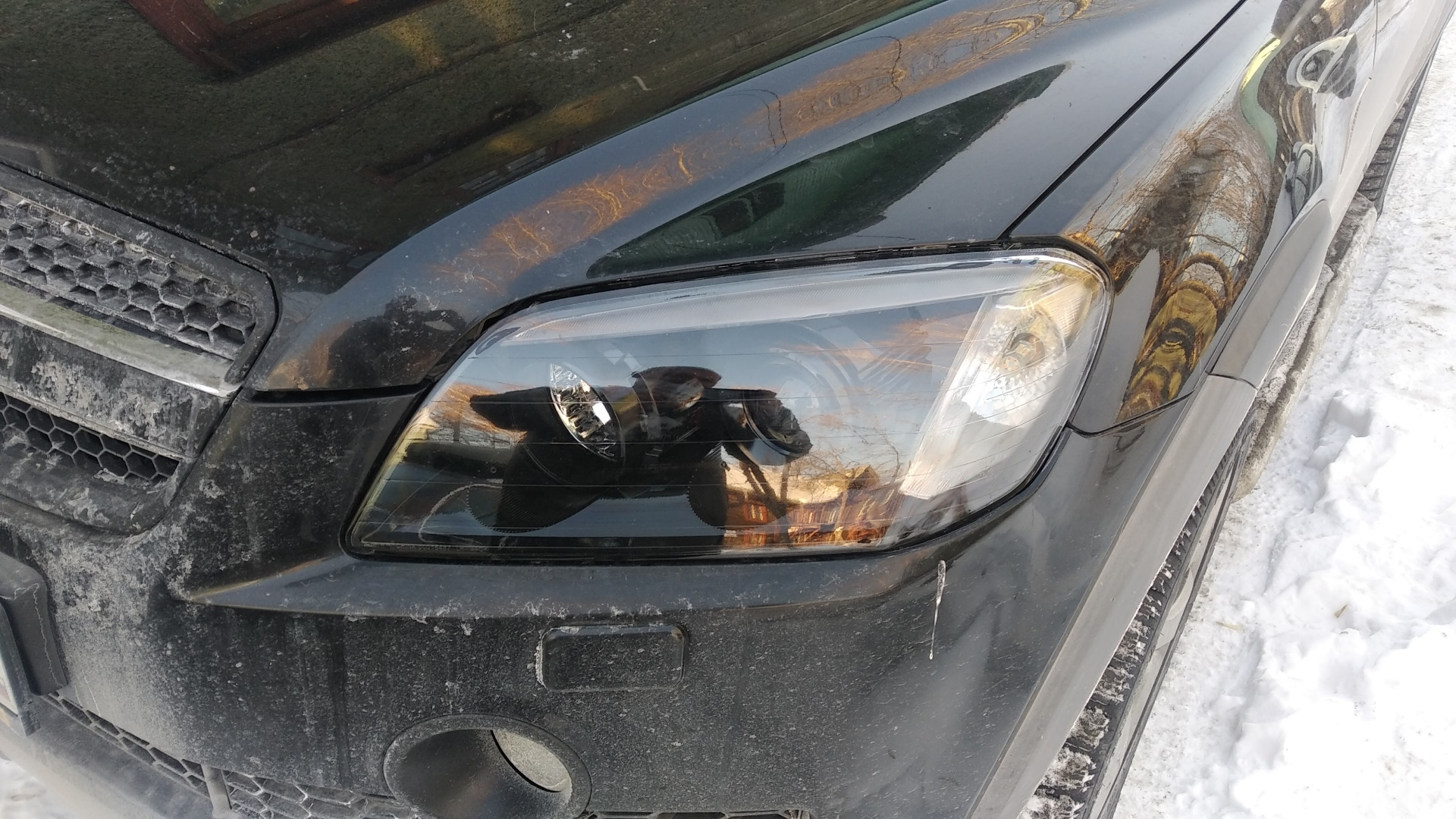 Би лёд в фары каптивы. — Chevrolet Captiva (1G), 3,2 л, 2007 года ...