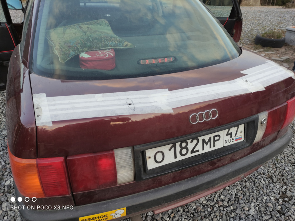 Спойлер — Audi 80 (B3), 1,8 л, 1990 года | своими руками | DRIVE2