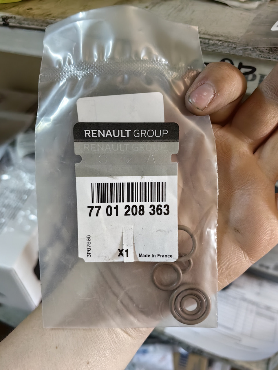 7701208363 Комплект кольцевых уплотнений RENAULT | Запчасти на DRIVE2