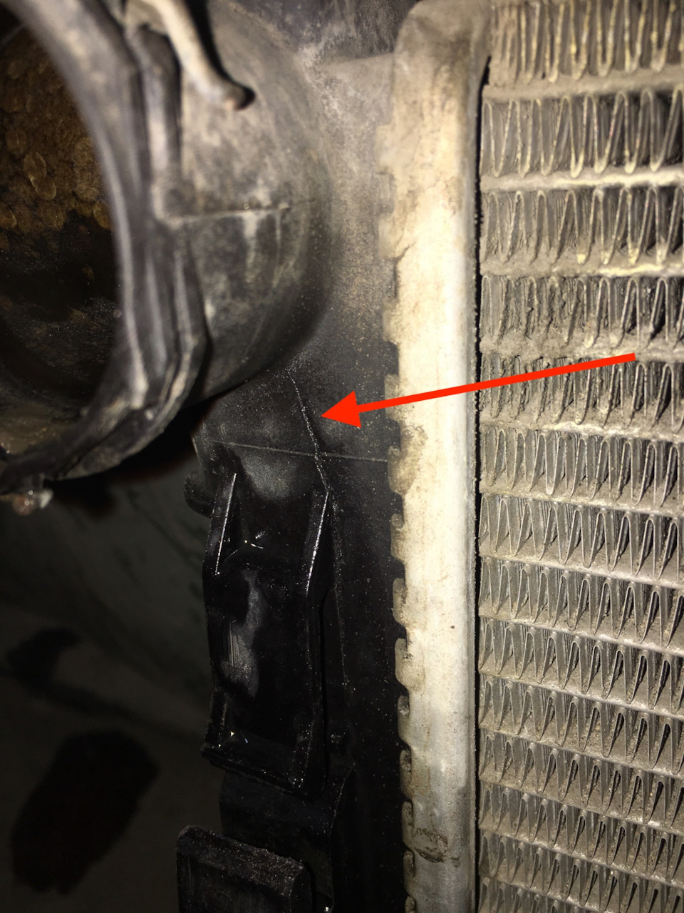 Радиатор. — Mercedes-Benz CLK (W209), 2,6 л, 2003 года | поломка | DRIVE2