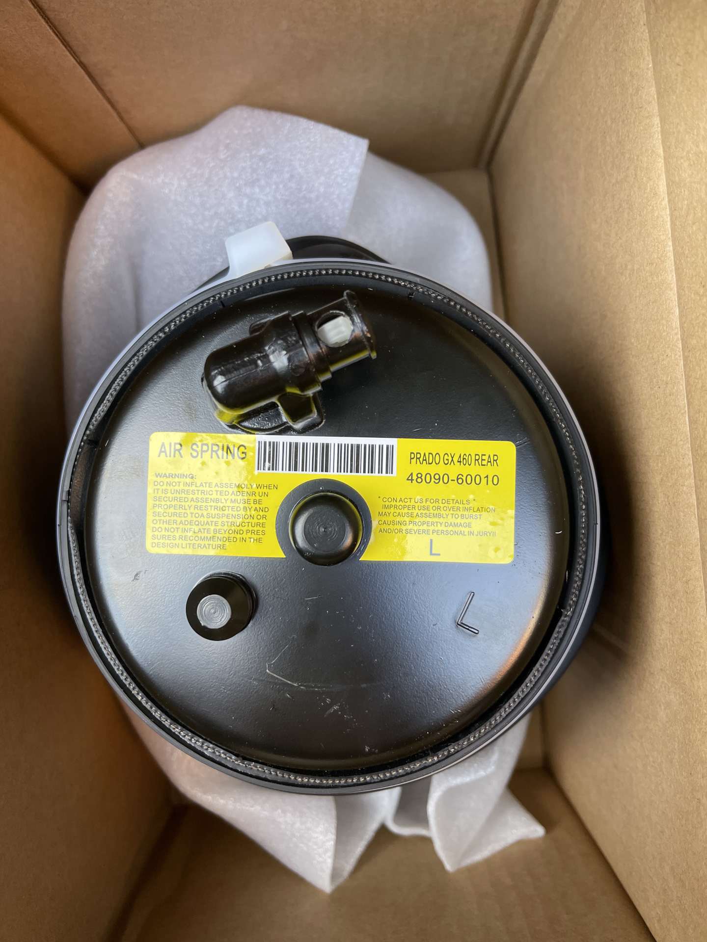 Замена пневмобаллонов — Toyota Land Cruiser Prado 150-series, 4 л, 2012 ...