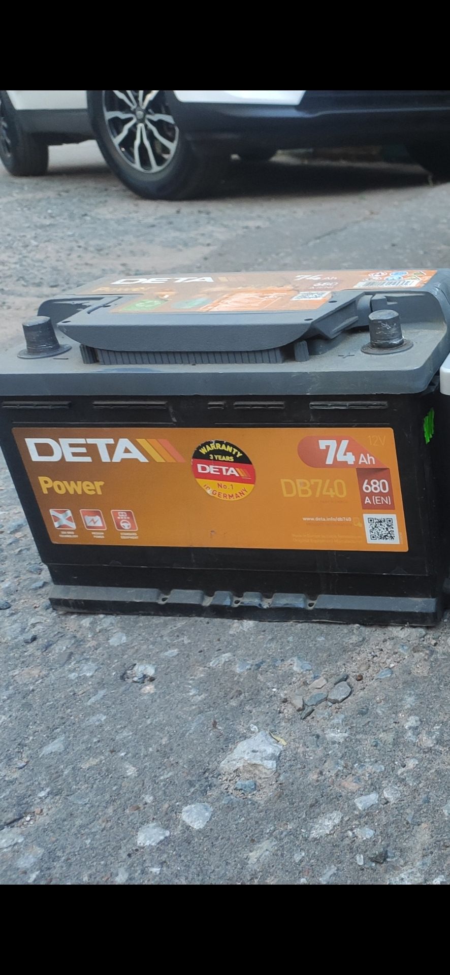 DB740 Стартерная аккумуляторная батарея DETA | Запчасти на DRIVE2