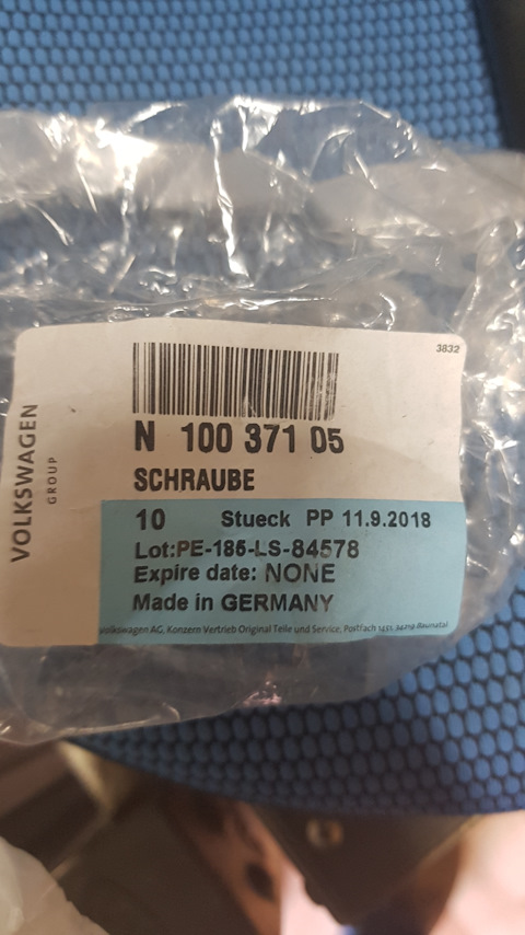 N10037105 Сливная пробка VAG | Запчасти на DRIVE2