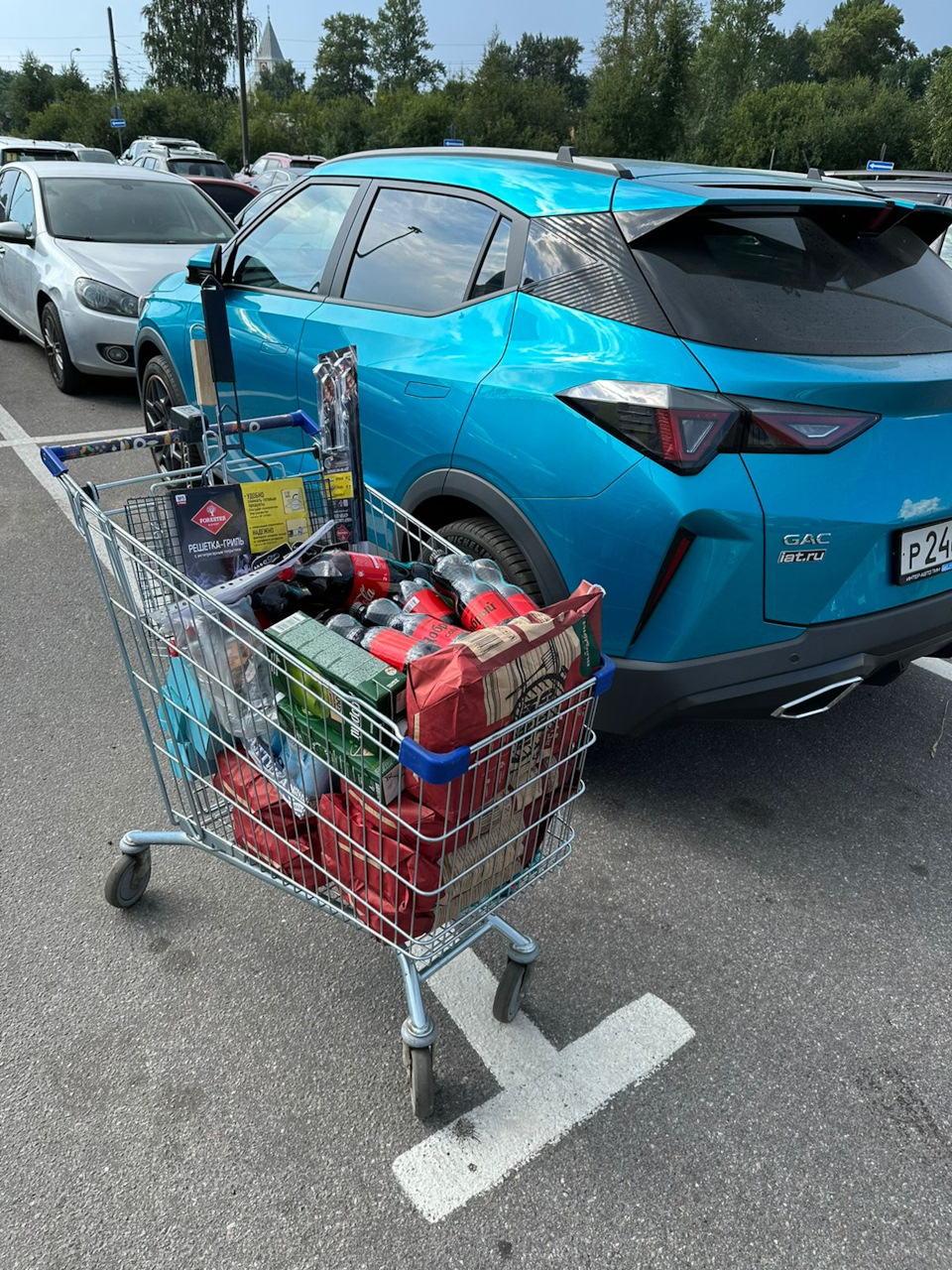 #8 Объем багажника или как мы готовились к дню рождения)🤩 — GAC GS3, 1,5 л, 2024 года | просто ...