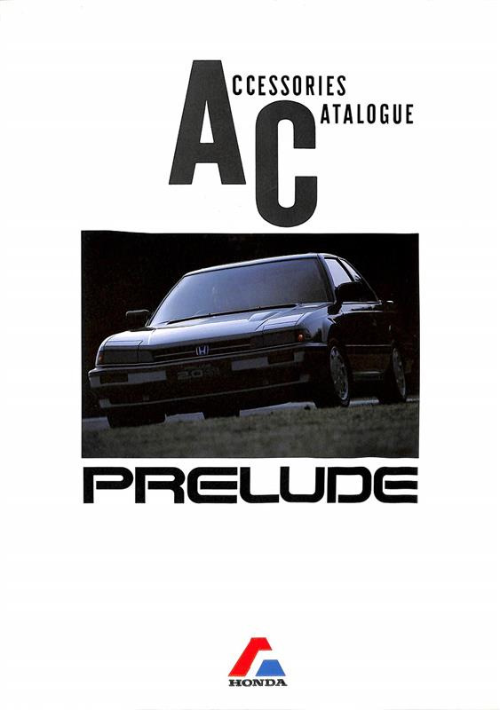 accessories catalogue ba1/ab1 — Honda Prelude (AB/BA1/BA2/BA3/BA6/BB), 2 л, 1986 года ...