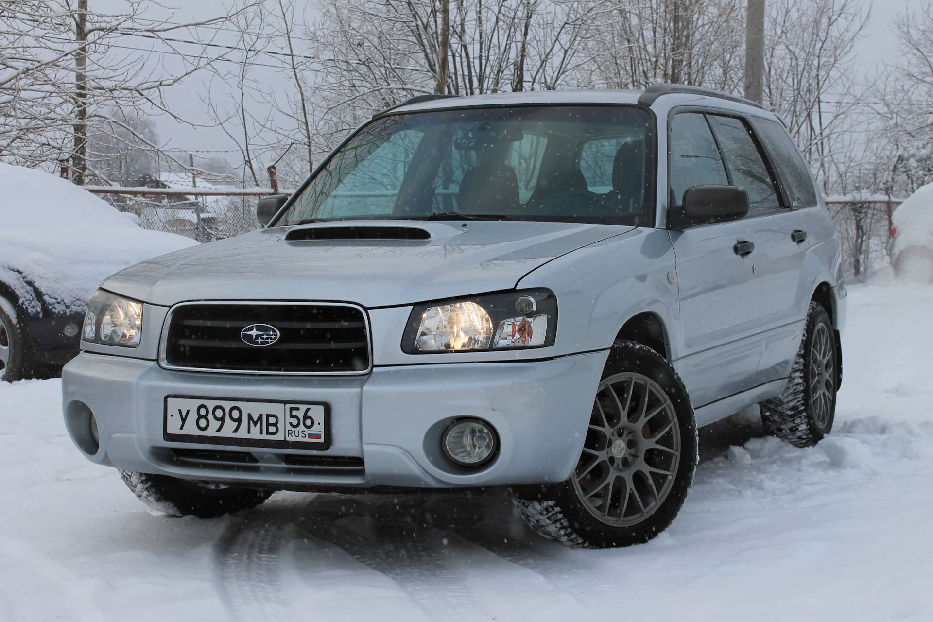 Зимний look — Subaru Forester (SG), 2 л, 2004 года | фотография | DRIVE2