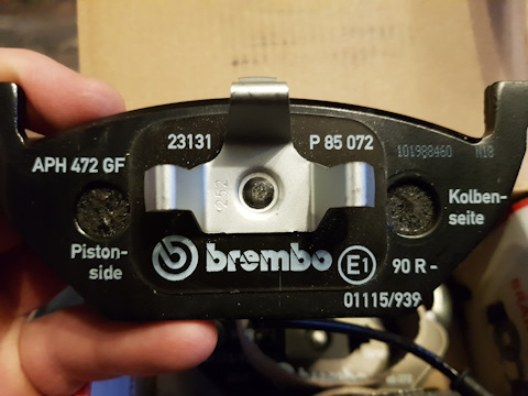 P85075 Тормозные колодки brembo | Запчасти на DRIVE2