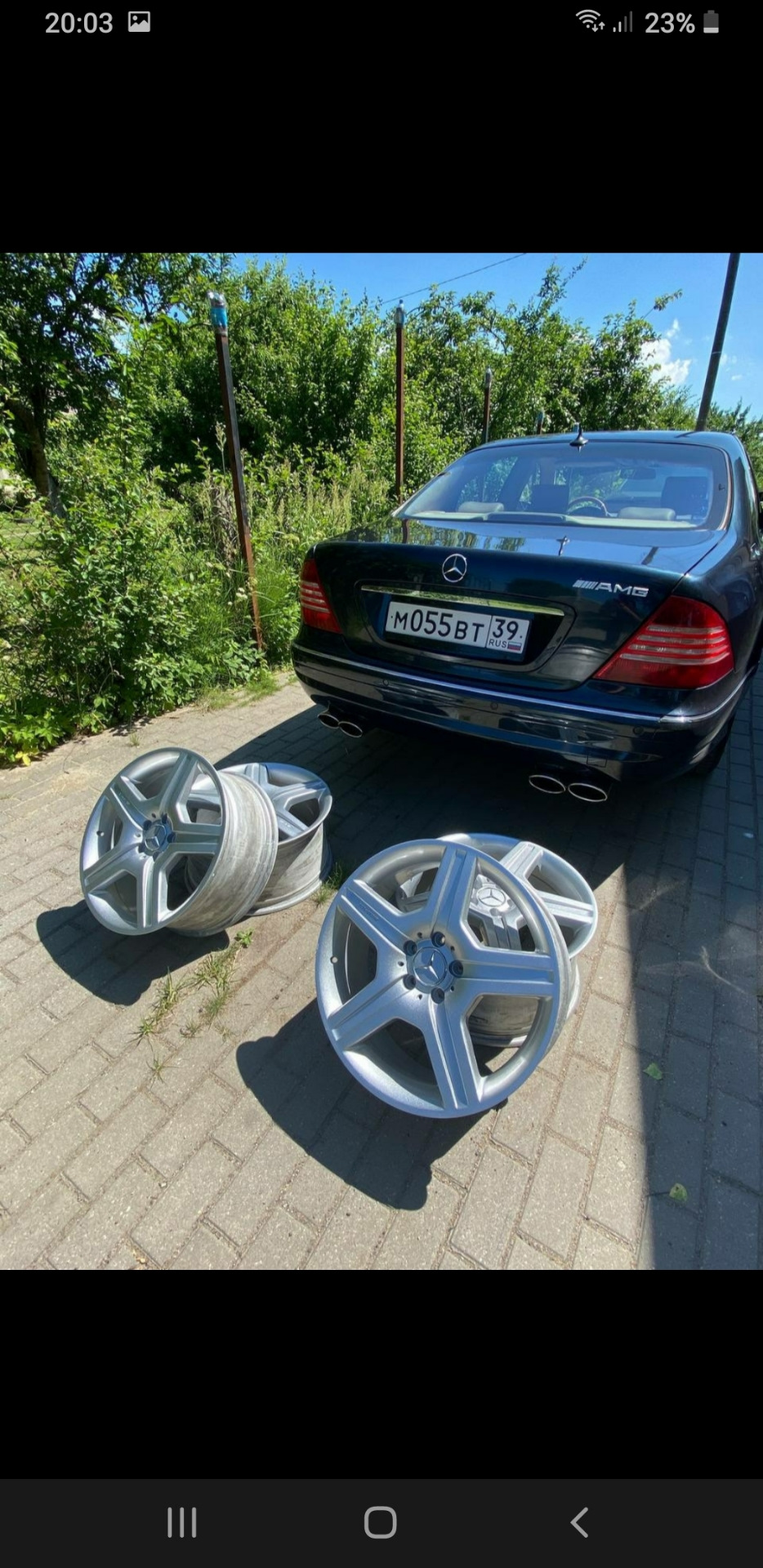 Новые диски r19 AMG оригинал разноширокие — Mercedes-Benz S-Class (W220 ...