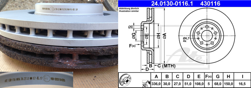 Обслуживание тормозной системы XC90 2009 17,5”(336мм) FNR. Выбор ...