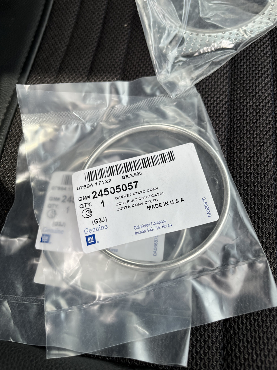 24505057 Прокладка выхлопной трубы GM | Запчасти на DRIVE2